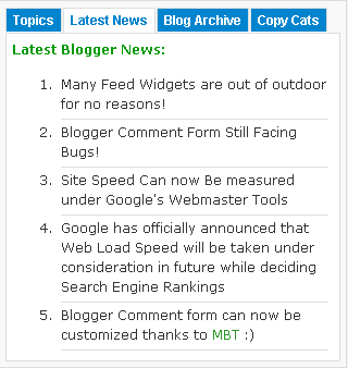 50 Handpicked Blogger Plugins and Widgets!